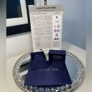 Hearts on Fire | Jewelry | Diamond Plat 244 Hearts On Fire Sz 4 4cttw ...